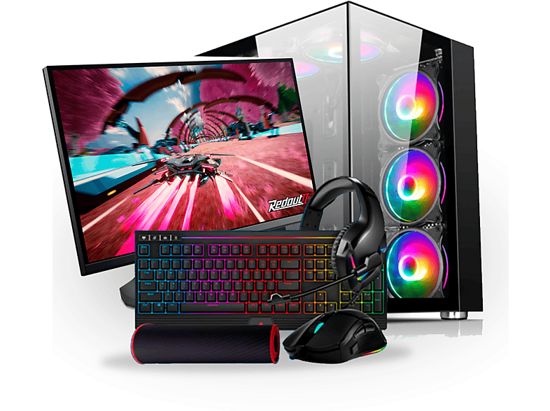 Pack PC gaming | Xpert A76X RX77XT AURES GAMING REVOLUTION, Black ...