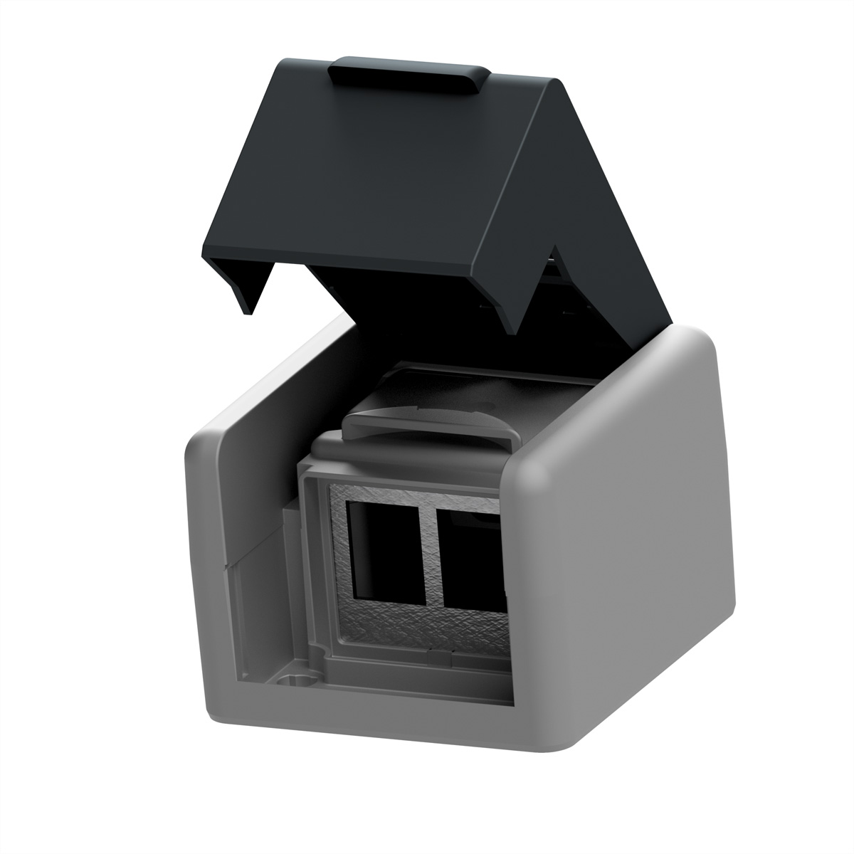 EASYLAN preLink / fixLink AP-Dose grau Aufputzgehäuse | SATURN