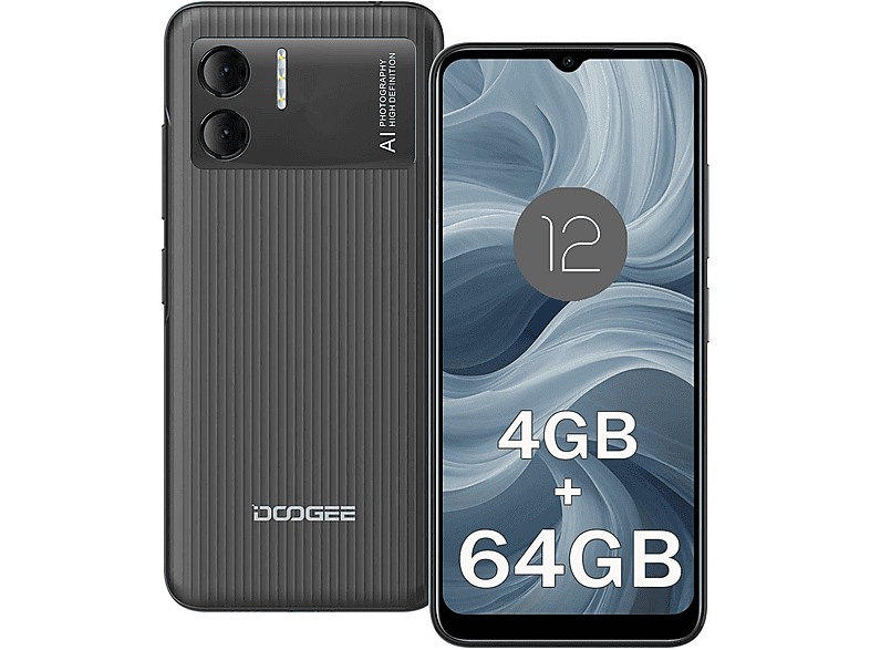DOOGEE X98 Pro Android 12 9GB 12MP+8MP OTG/Face ID 64 GB Grau Dual SIM ...