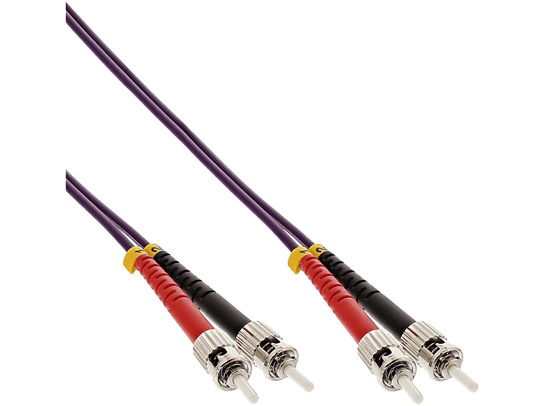 INLINE InLine® LWL Duplex Kabel, ST/ST, 50/125µm, OM4, 7,5m Kabel ...