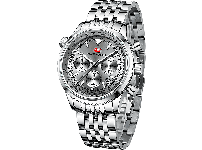 XUIGORT Cortlandt Chronograph Smartwatch Edelstahl, Silber | MediaMarkt