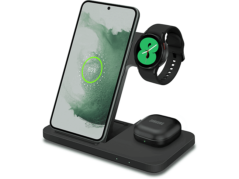 CHEROY 3 in 1 Android 15W Qi Kabelloses Ladestation Samsung, Qi, 9V ...