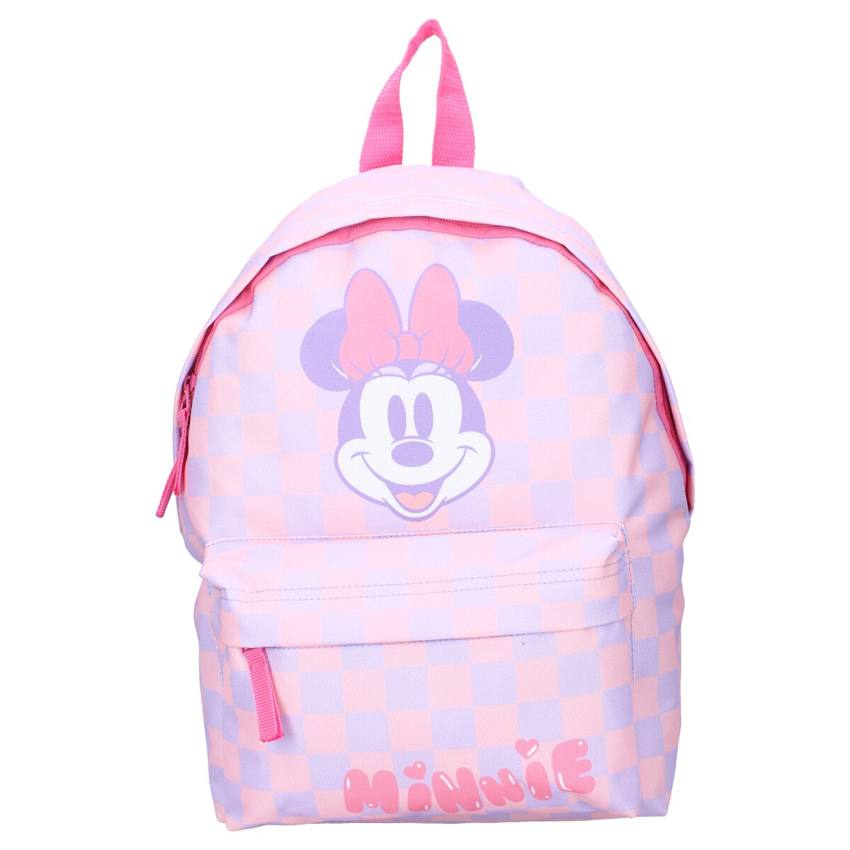 MINNIE MOUSE Disney Rugzak Schoolrugzak Roze met Ruitjespatroon Rugzak ...