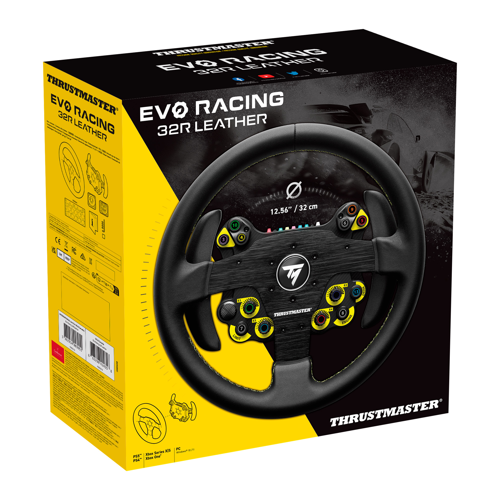 THRUSTMASTER Evo Racing 32R Leather PlayStation 4, PlayStation 5, Xbox ...