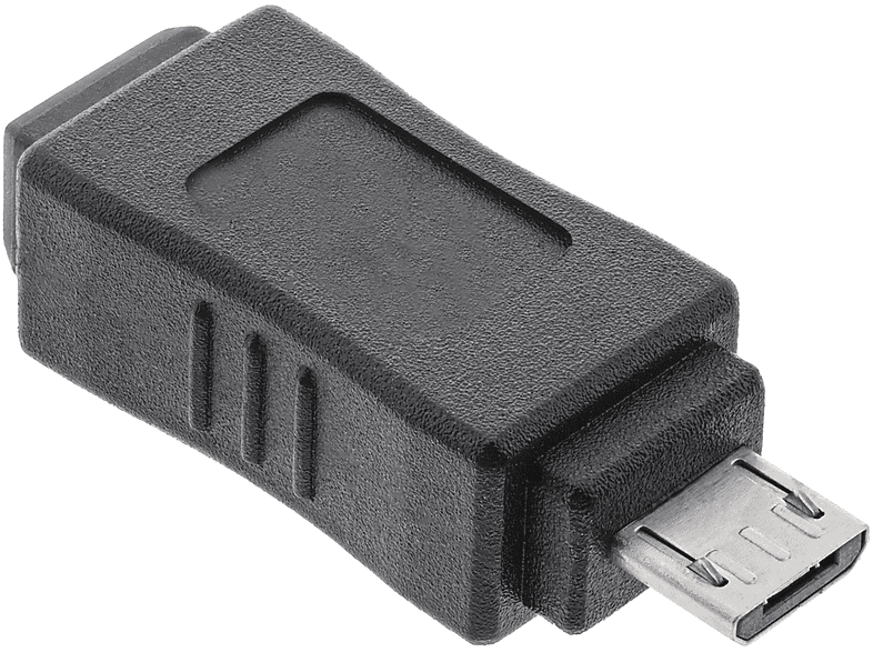 INLINE InLine® Micro-USB Adapter, Micro-B Stecker an Mini USB 5-pol ...