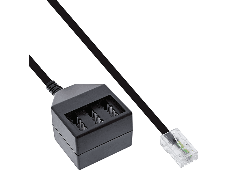INLINE InLine® TAE Adapterkabel, RJ45 Stecker auf TAE NFN Dose, 20cm ...