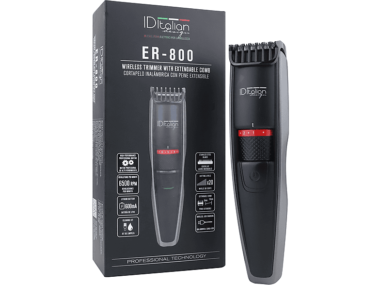 ITALIAN DESIGN er800 Haarschneider Schwarz | SATURN