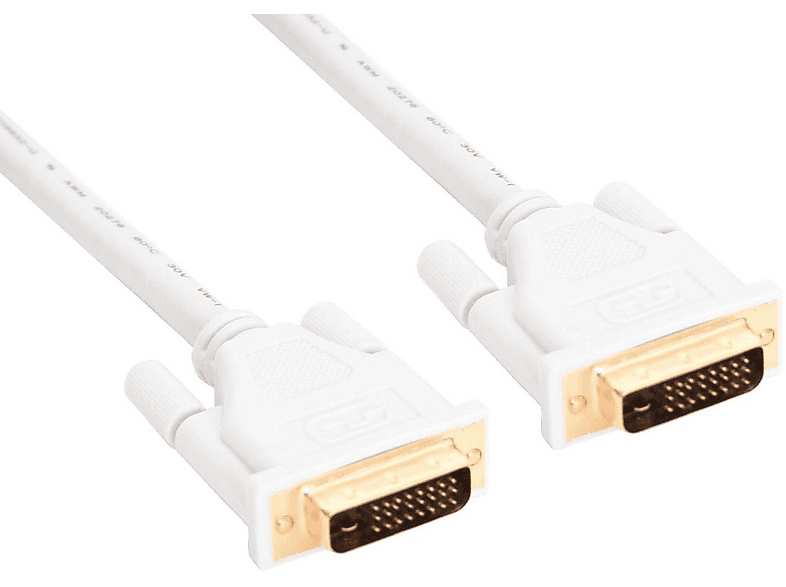 INLINE InLine® DVI-D Kabel, digital 24+1 Stecker / Stecker, Dual Link ...