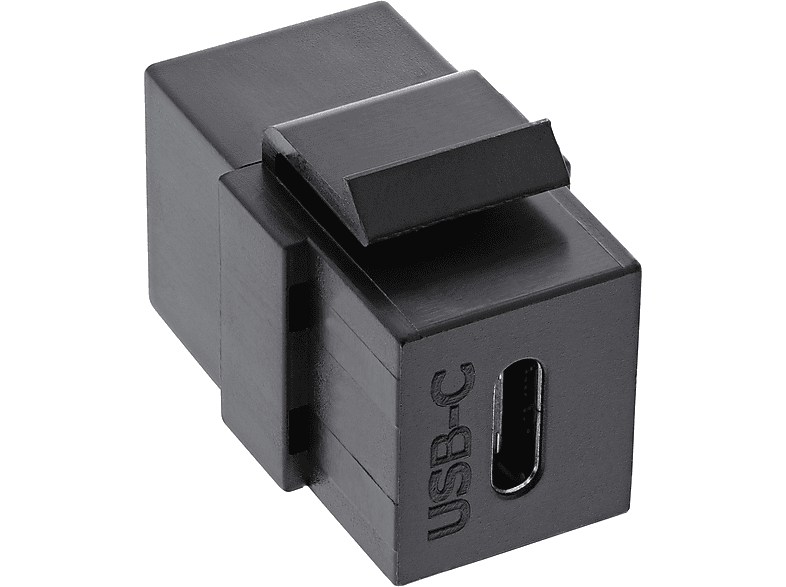 INLINE InLine® USB 3.1 Keystone Snap-In Einsatz, USB-C Buchse / Buchse ...