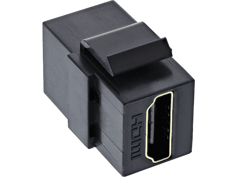 INLINE InLine® HDMI Keystone Snap-In Einsatz 4K/60Hz, A Buchse/Buchse ...