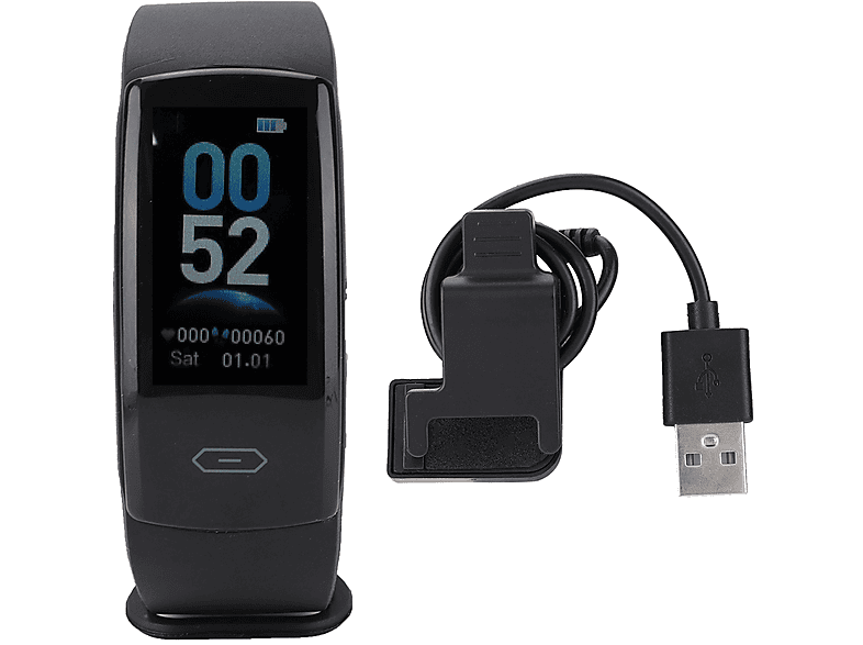 XUIGORT QS90 PLUS Smart-Armband Smartwatch Silicone, Schwarz | MediaMarkt