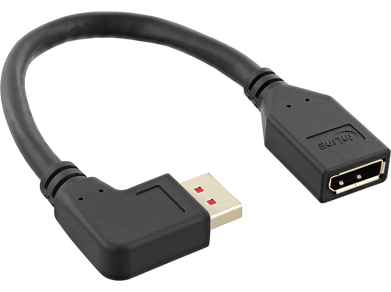 INLINE InLine® DisplayPort 1.4 Adapterkabel ST/BU, 8K4K, links ...