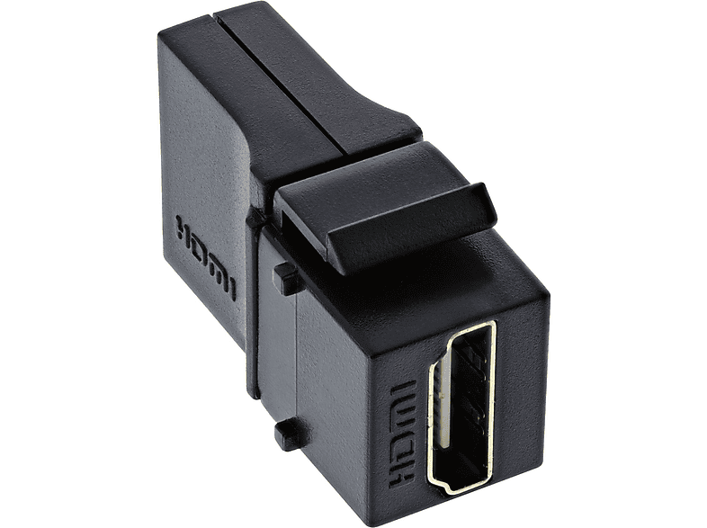 INLINE InLine® HDMI Keystone Snap-In Einsatz 4K/60Hz, A Buchse/Buchse ...