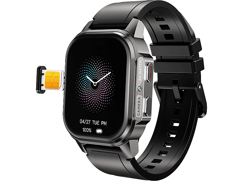 SYTIFRO D6 Smartwatch Silikon, 230 mm, Schwarz | MediaMarkt