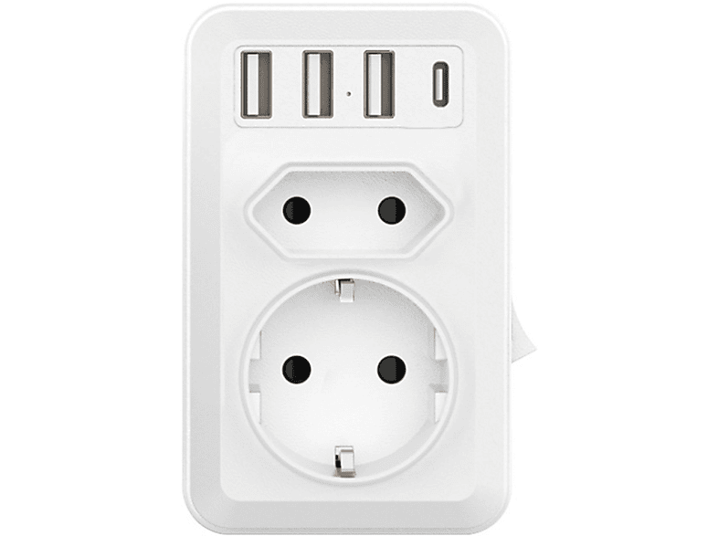 CRRYNUO Adapter mit USB-C-Anschluss Steckdose | MediaMarkt
