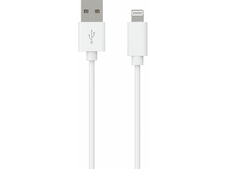 Cable Lightning a USB | BIGBEN AUDIO CBLMFI2MW, USB 2.0, Lightning ...
