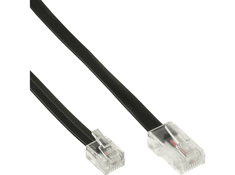 INLINE InLine® Modularkabel, RJ45 zu RJ11 Stecker / Stecker, 4adrig, 6m ...