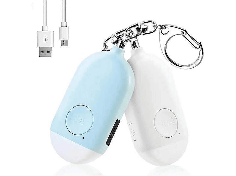 XUIGORT Persönlicher 130dB LED USB Alarmanlage, Blau | MediaMarkt