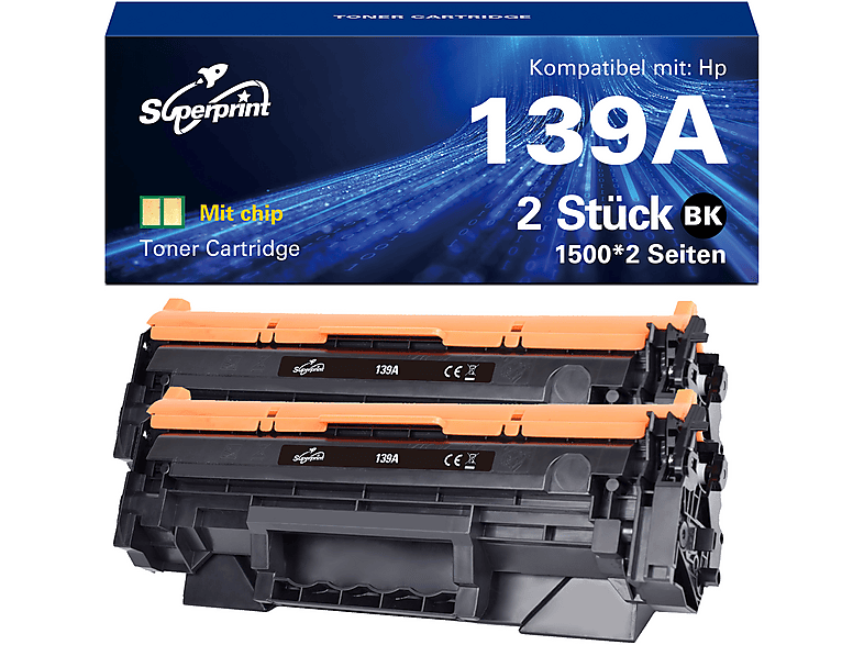 SUPERPRINT 139A TWIN PACK Toner Schwarz (139A W1390A) | MediaMarkt