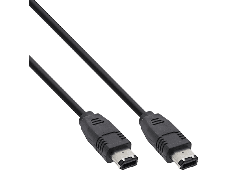 INLINE InLine® FireWire Kabel, IEEE1394 6pol Stecker / Stecker, schwarz ...