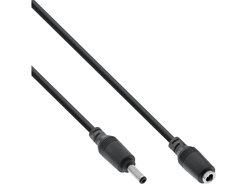 INLINE InLine® Verlängerungskabel DC Stecker 5,5x2,1mm, schwarz, 2m ...