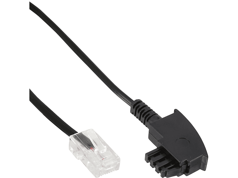 INLINE InLine® TAE-F Kabel für DSL-Router, Stecker an RJ45 8P2C, 6m ...