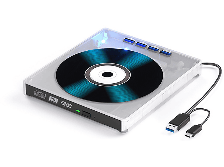 DARMLINK Blu-ray Lesen & Schreiben, Plug & Play,USB 3.0 extern Blu-ray ...