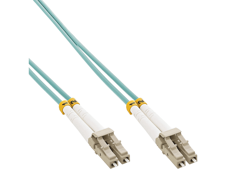 INLINE InLine® LWL Duplex Kabel, LC/LC, 50/125µm, OM3, 2m Kabel ...