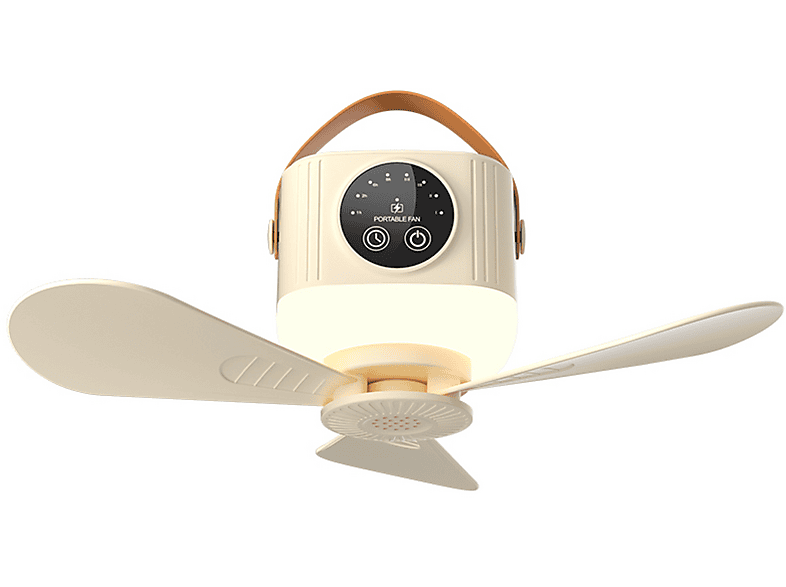 FLYSTAR LED Deckenventilator mit Fernbedienung Ventilator Lüfter Beige ...