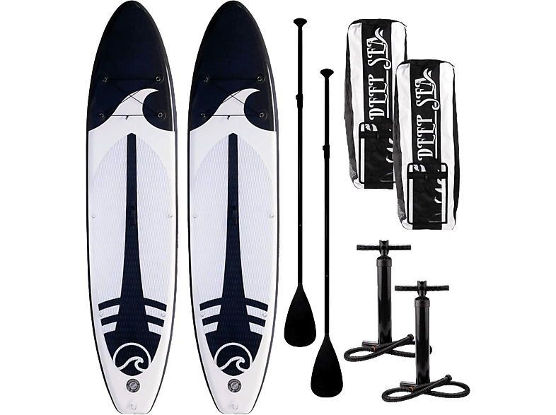 DEEP SEA 2x XXL Stand Up Paddle, Schwarz/Weiß | MediaMarkt