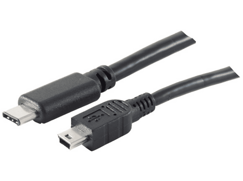 S/CONN USB Kabel, 3.1 C-Stecker | 2.0 Mini 5p B-St. 1,8m USB Kabel ...