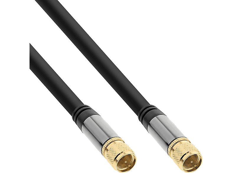 INLINE InLine® Premium SAT-Kabel, 4x geschirmt, 2x F-Stecker, 110dB ...