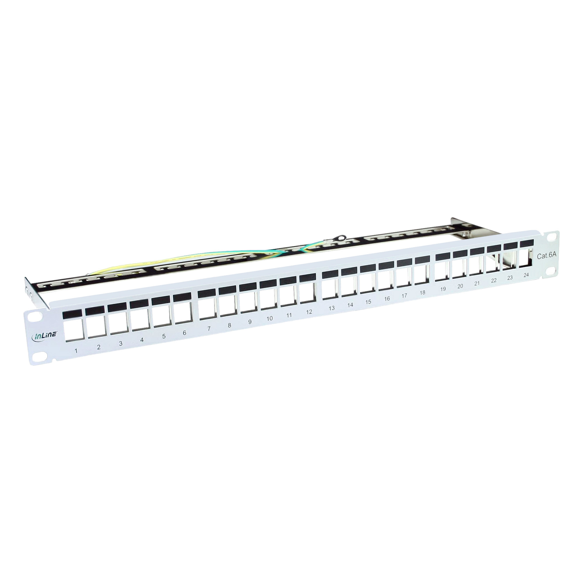 INLINE InLine® Patchfeld Leerblech 24-fach, Keystone Snap-In , 48,26cm ...