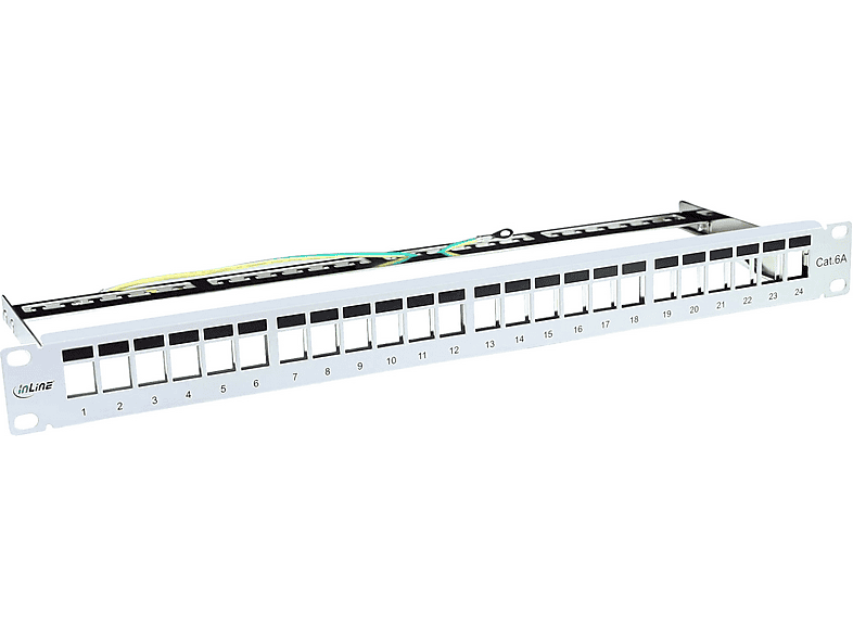 INLINE InLine® Patchfeld Leerblech 24-fach, Keystone Snap-In , 48,26cm ...