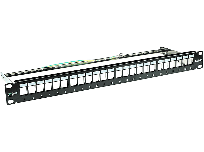 INLINE InLine® Patchfeld Leerblech 24-fach, für Keystone Snap-In 19/1HE ...