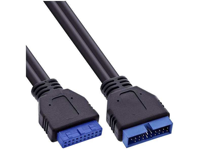 INLINE InLine® USB 3.0 Verlängerung intern, Pfostenanschluss Stecker ...