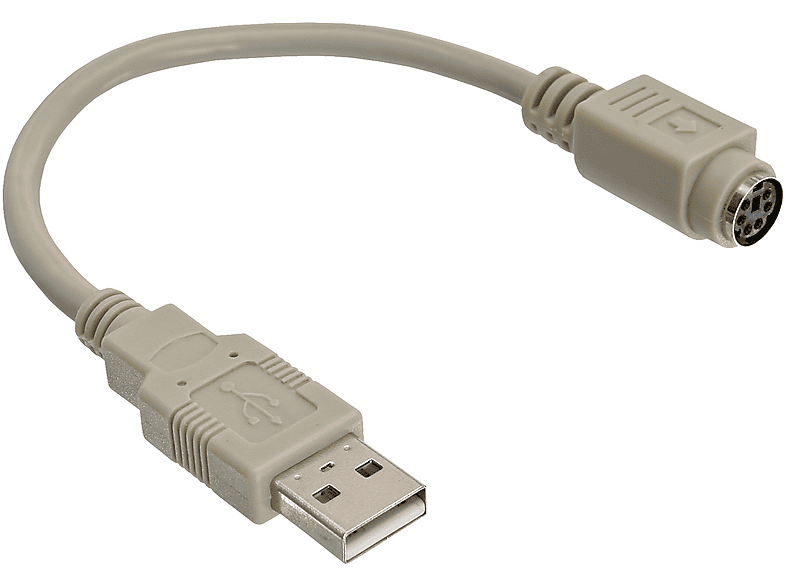 INLINE InLine® USB Adapter Kabel, USB Stecker A auf PS/2 Buchse Kabel ...