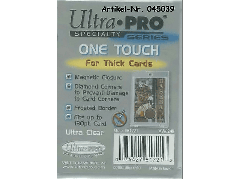 ULTRA PRO UP One-Touch Card Holder (thick cards, 130pt) Sammelkarten ...