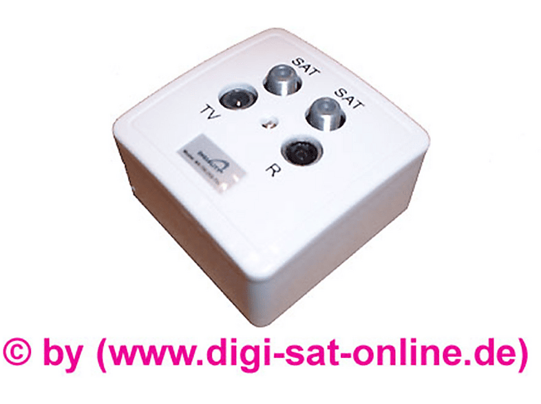 MAXIMUM Wanddose 4-fach MX700 mit Abdeckplatte | TV, SAT Sat-Zubehör ...