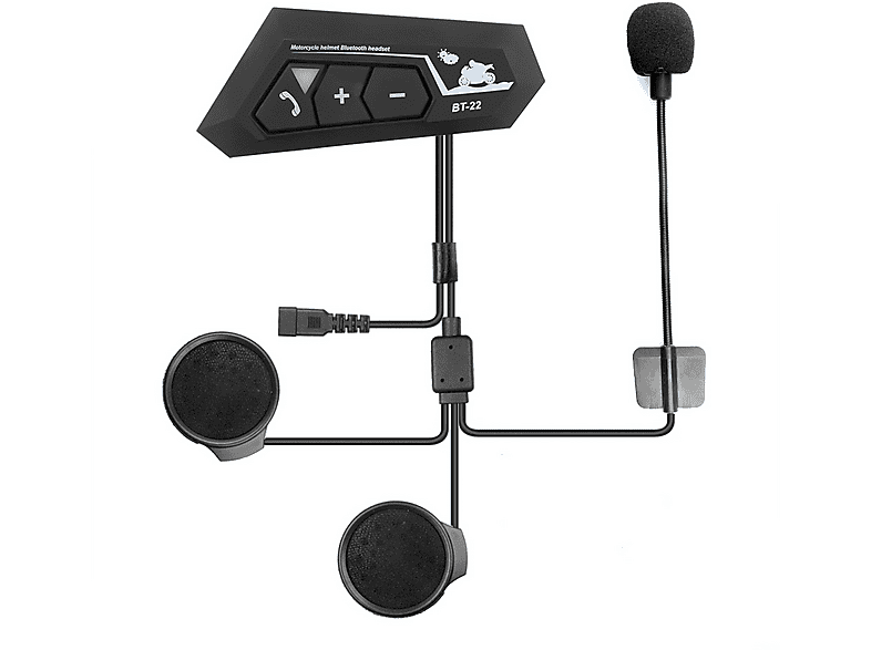 JEDBESETZT Motorcycle Helmet, In-ear Kopfhörer Schwarz | SATURN