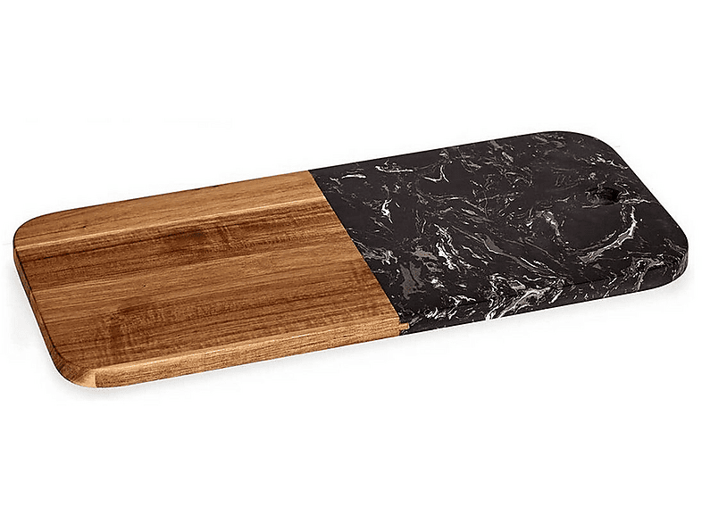 Tagliere DAM DM78375C00M2 | legno di acacia e marmo nero, design ...