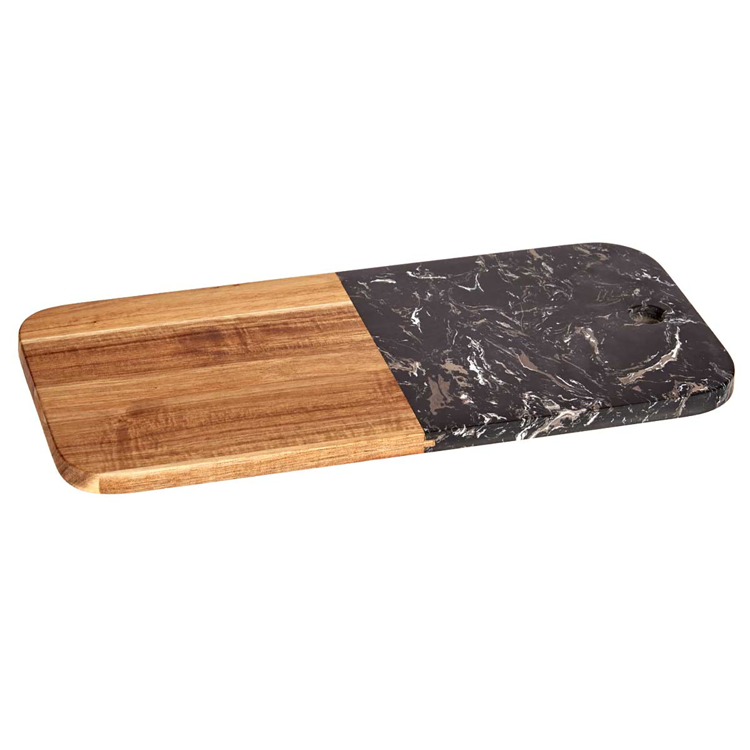 Tagliere DAM DM78375C00M2 | legno di acacia e marmo nero, design ...