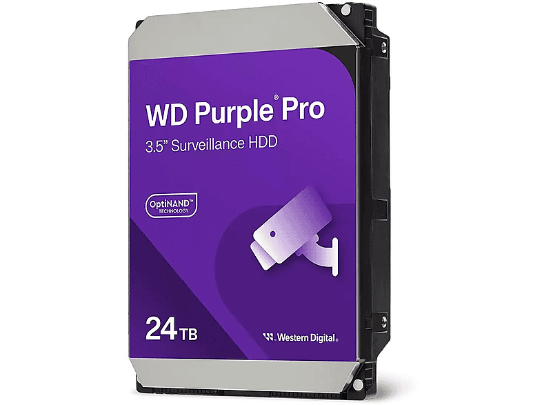 WESTERN DIGITAL WD240PURP PURPLE PRO 24TB, 24 TB, HDD, 3,5 Zoll, intern ...