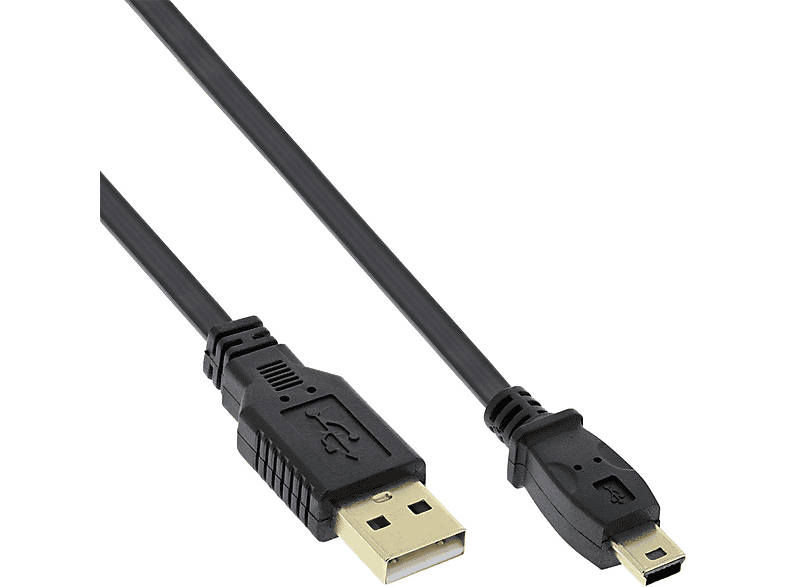 Cable USB | INLINE 4043718178681, USB 2.0, USB-A, miniUSB, Negro ...
