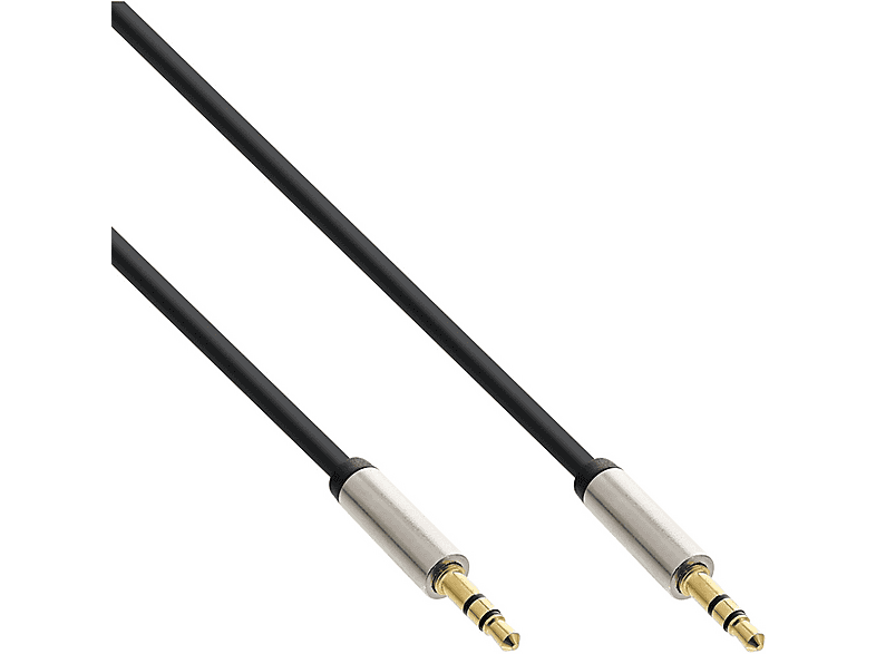INLINE InLine® Slim Audio Kabel Klinke 3,5mm ST/ST, Stereo, 5m Audio ...