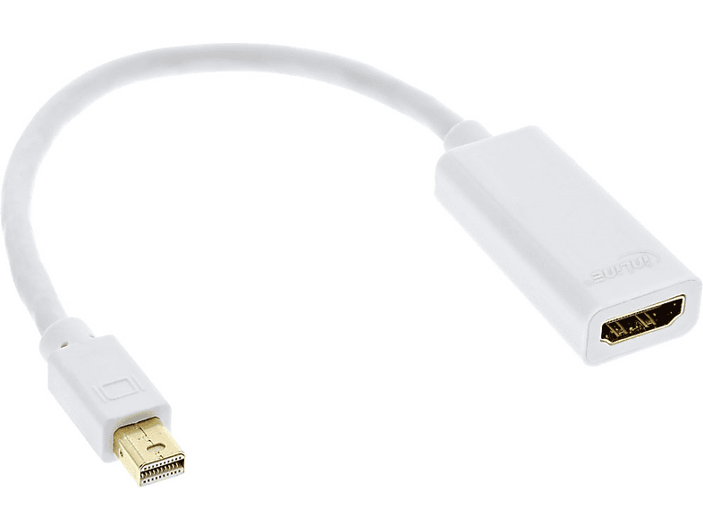 INLINE InLine® Mini DisplayPort HDMI Adapterkabel mit Audio, 4K/30Hz ...