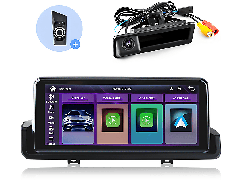 JUNSUN BMW 3er E90/E91/E92/E93 linux CARPLAY Autoradio, DAB, Bluetooth ...