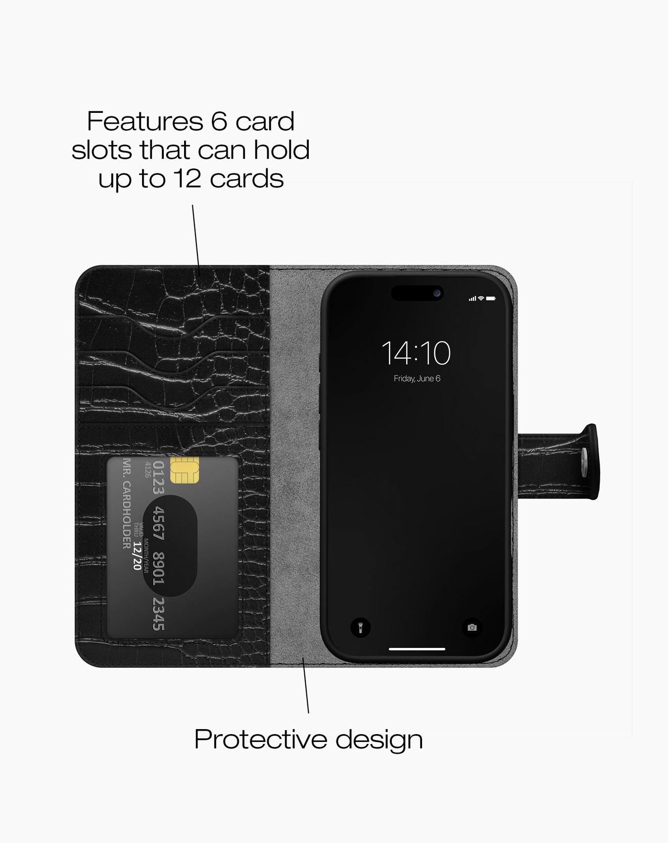 IDEAL OF SWEDEN Magnet Wallet, Bookcover, Apple, iPhone 16 Pro, Black ...