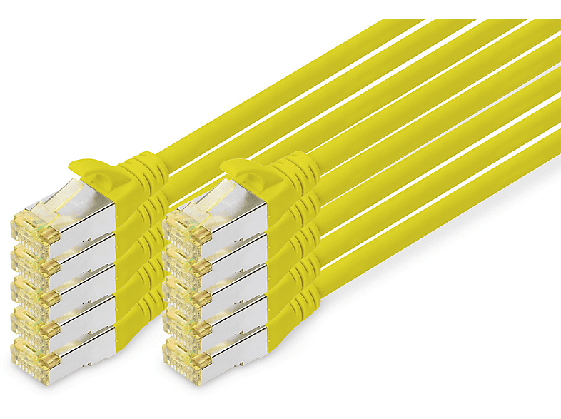 Cable de red | DIGITUS DK-1644-A-010-Y-10, Cat-6A, , Amarillo | MediaMarkt