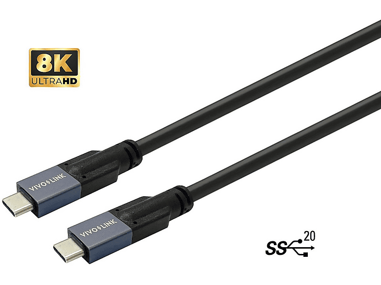 Cavo USB Type C VIVOLINK 7,5 m USB 3.2 Gen 2 (3.1 Gen 2) da USB C a USB ...